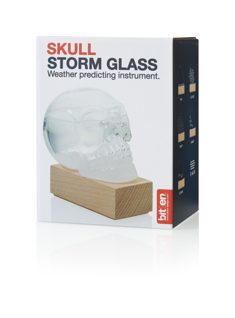 Product: Skull storm glass weather predictor | Bergers belgium